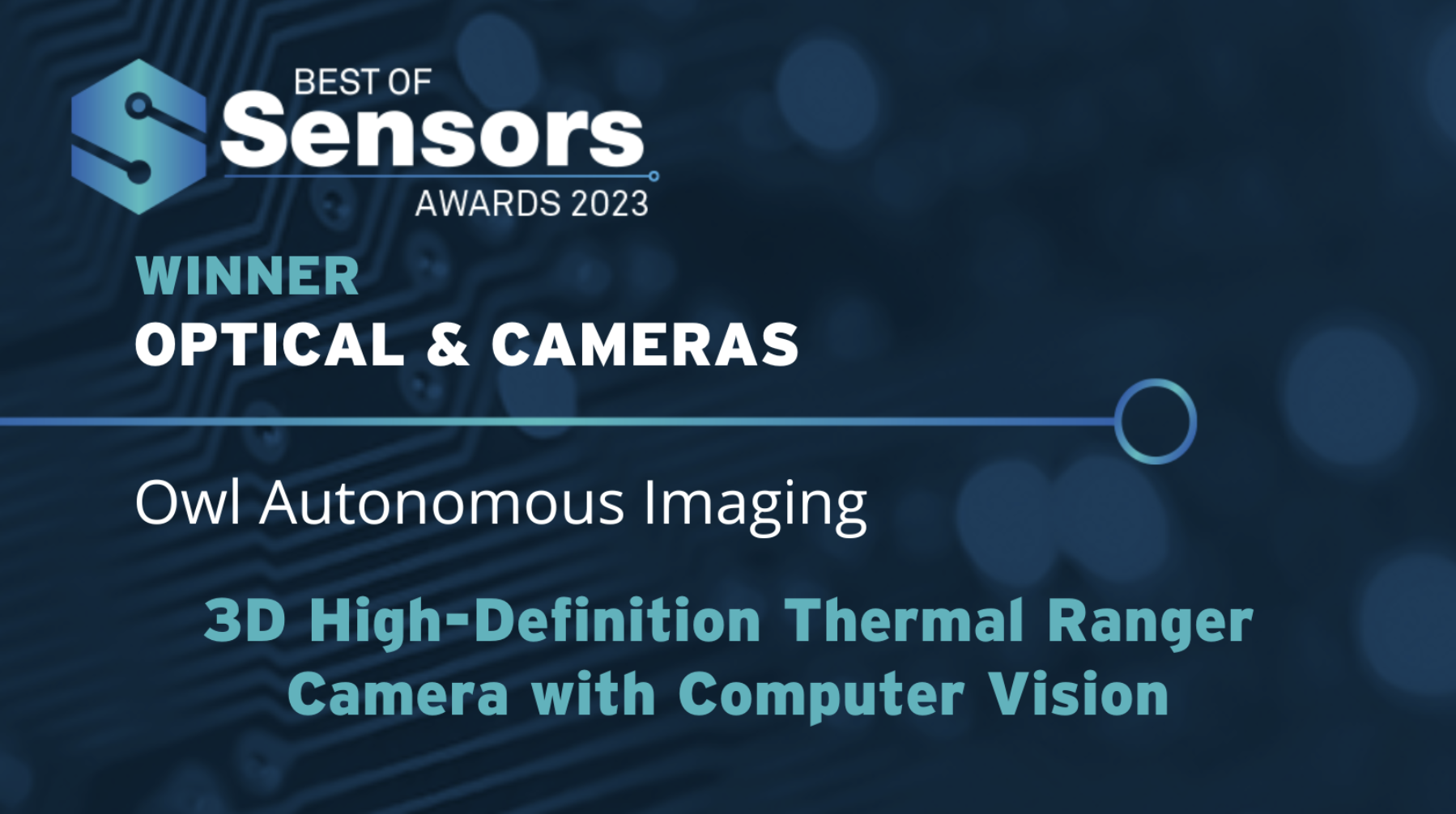 Owl AI Wins BEST of SENSORS - Optical & Camera - Owl Autonomous Imaging